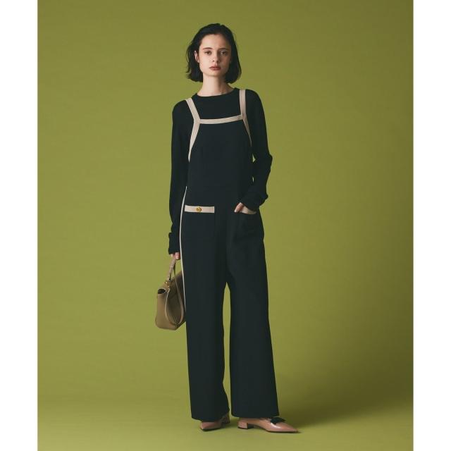 グレースコンチネンタル（GRACE CONTINENTAL）/トリアセバイカラーサロペット