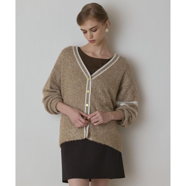 グレースコンチネンタル（GRACE CONTINENTAL）/グリッターニットカーディガン