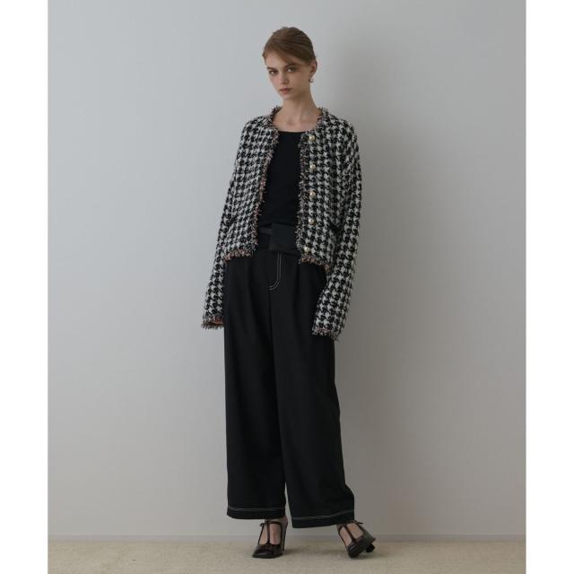 グレースコンチネンタル（GRACE CONTINENTAL）/タックカーブパンツ