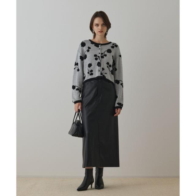 グレースコンチネンタル（GRACE CONTINENTAL）/フクレジャガードニットカーディガン