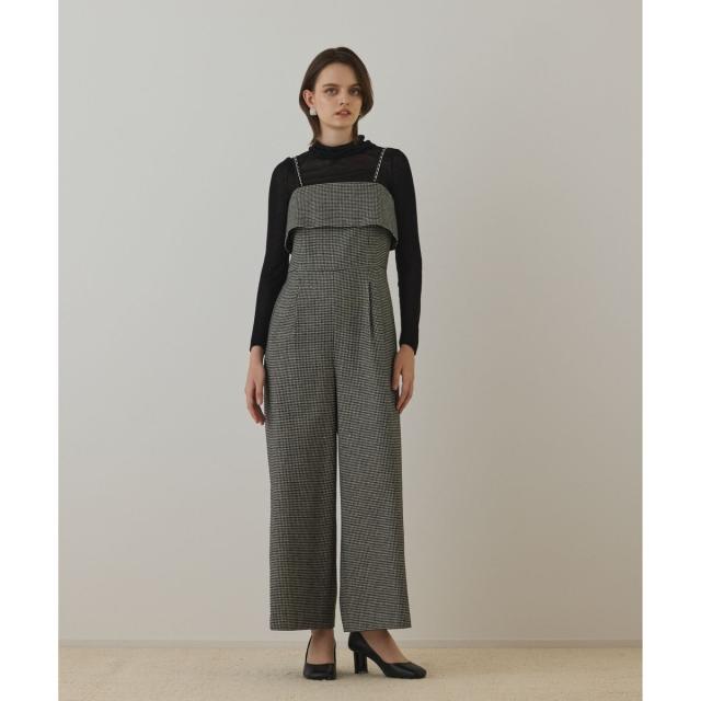 グレースコンチネンタル（GRACE CONTINENTAL）/チドリツイードサロペット