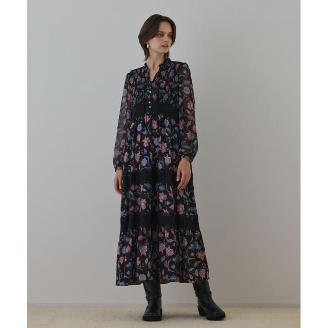 グレースコンチネンタル（GRACE CONTINENTAL）/サラサプリントティアードワンピース