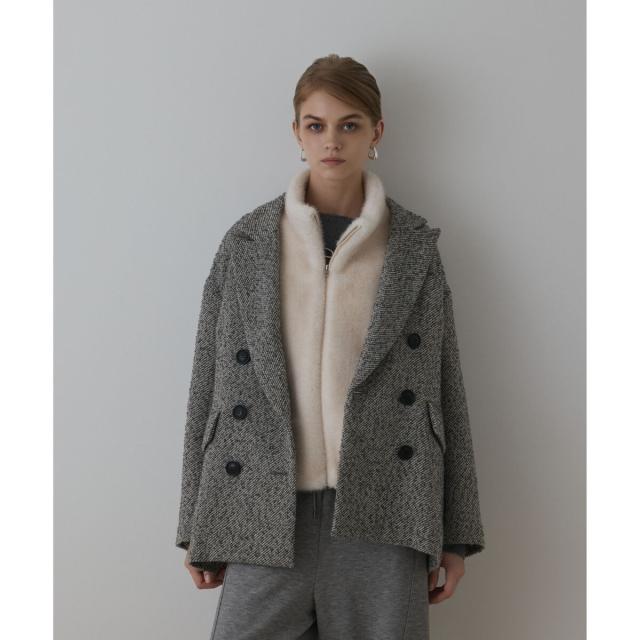 グレースコンチネンタル（GRACE CONTINENTAL）/カルゼツイードダブルジャケット