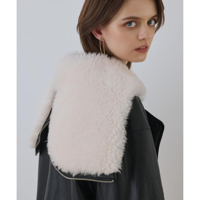 グレースコンチネンタル（GRACE CONTINENTAL）/フェイクレザーボンバージャケット