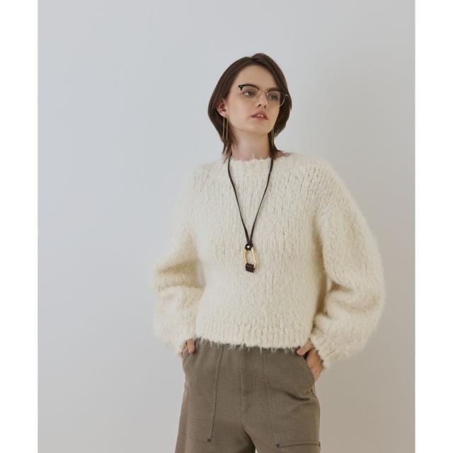 グレースコンチネンタル（GRACE CONTINENTAL）/バルキーフェザーニットトップ