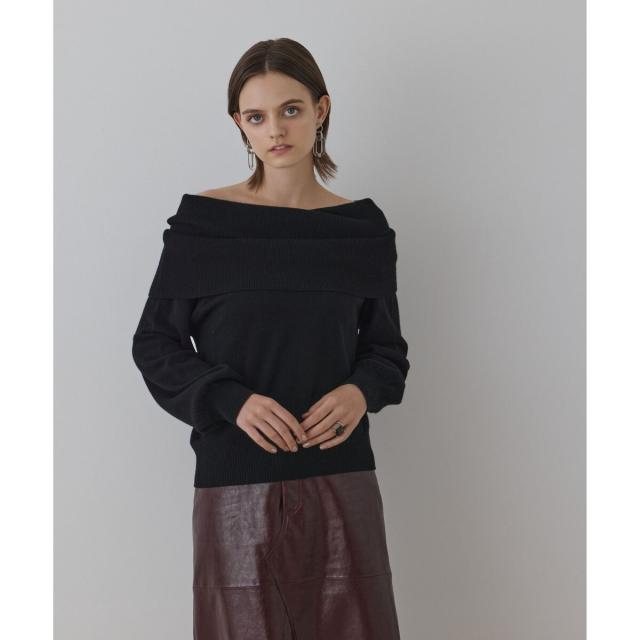 グレースコンチネンタル（GRACE CONTINENTAL）/ウールオフショルニットトップ