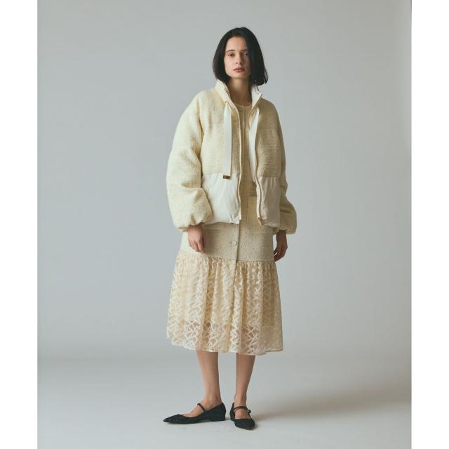 グレースコンチネンタル（GRACE CONTINENTAL）/ツイードコンビパフィーブルゾン