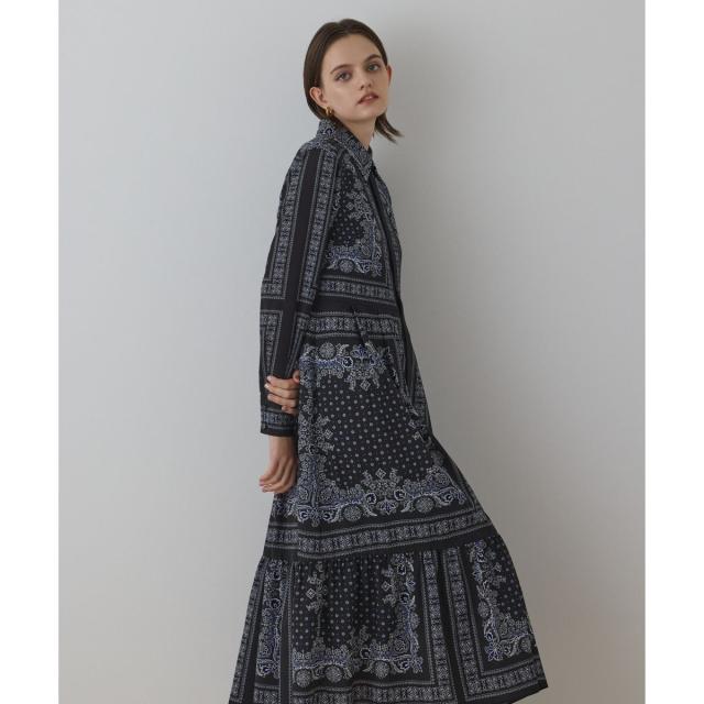 グレースコンチネンタル（GRACE CONTINENTAL）/バンダナプリントシャツワンピース