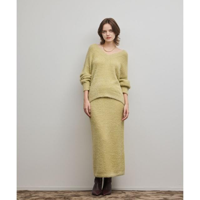 グレースコンチネンタル（GRACE CONTINENTAL）/ラメフェザーニットスカート