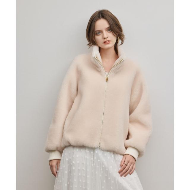 【NEW】グレースコンチネンタル（GRACE CONTINENTAL）/ウールボアスタンドカラージャケット