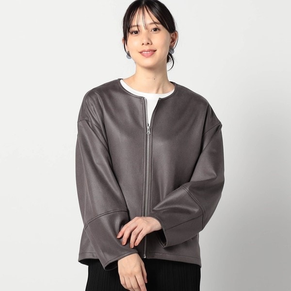 グランドパーク（Grand PARK）/ダンボールニットノーカラージャケット