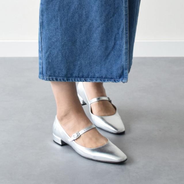 ファビオ ルスコーニ（FABIO RUSCONI）/FABIO RUSCONI◆2．2cmヒール◆スクエアトウワンストラップパンプス