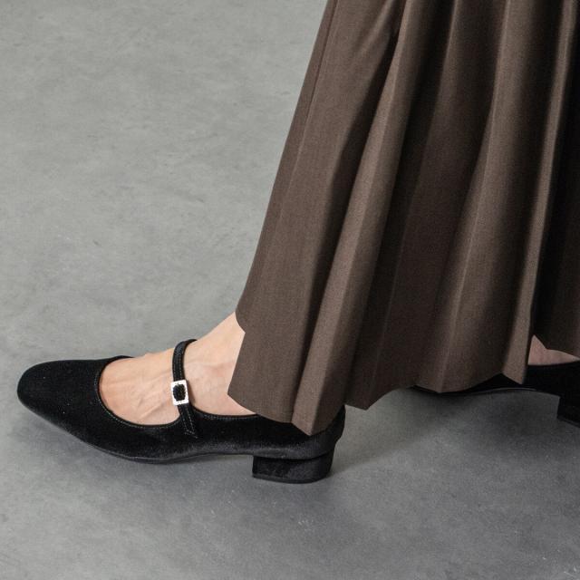 ファビオ ルスコーニ（FABIO RUSCONI）/Fabio Rusconi◆3．5cmヒール◆ワンストラップローヒールパンプス