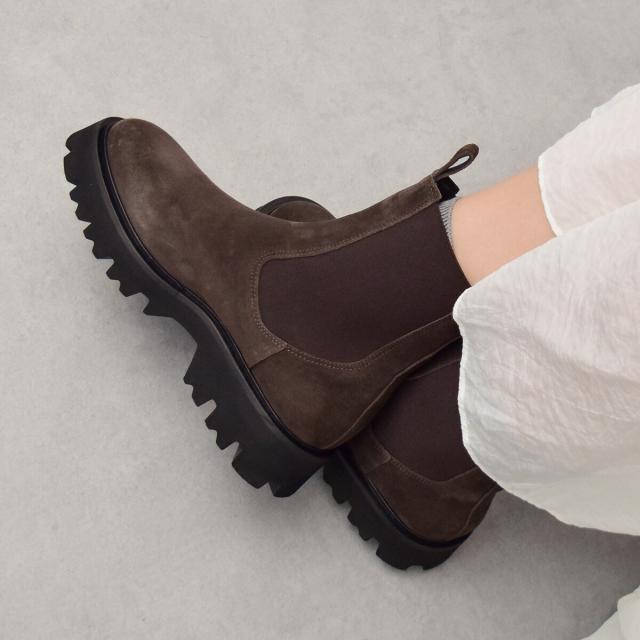 ファビオ ルスコーニ（FABIO RUSCONI）/Fabio Rusconi◆4．5cmヒール◆タンクソールサイドゴアブーツ