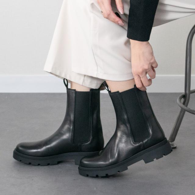 ファビオ ルスコーニ（FABIO RUSCONI）/Fabio Rusconi◆4．2cmヒール◆トラックソールサイドゴアブーツ