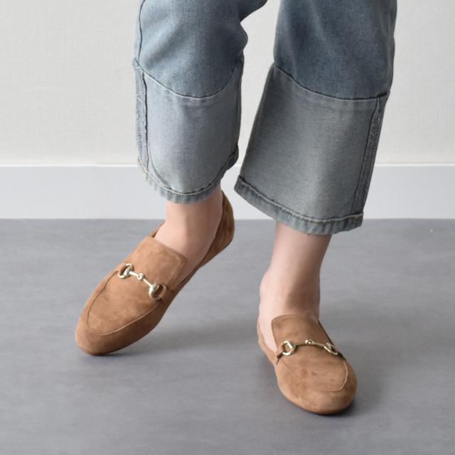 ファビオ ルスコーニ（FABIO RUSCONI）/FABIO RUSCONI◆0．9cmヒール◆バックシャーリングサケットローファー