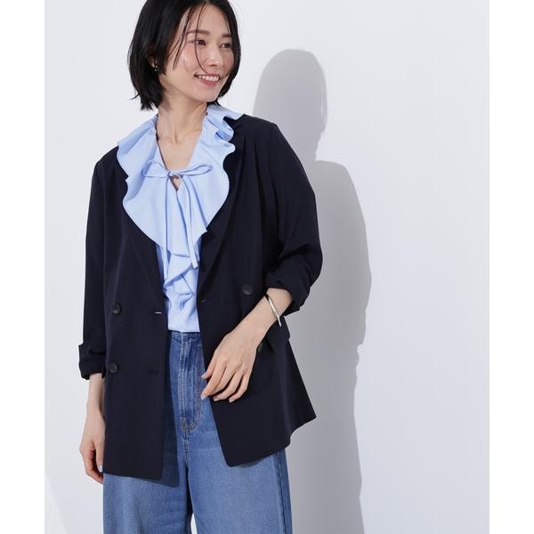 エヌ ナチュラルビューティーベーシック（N．Natural Beauty Basic*）/ライトテーラードダブルジャケット