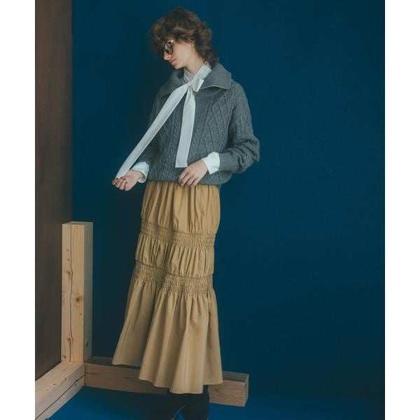 エヌ ナチュラルビューティーベーシック（N．Natural Beauty Basic*）/ゴールドボタン2wayリボンブラウス