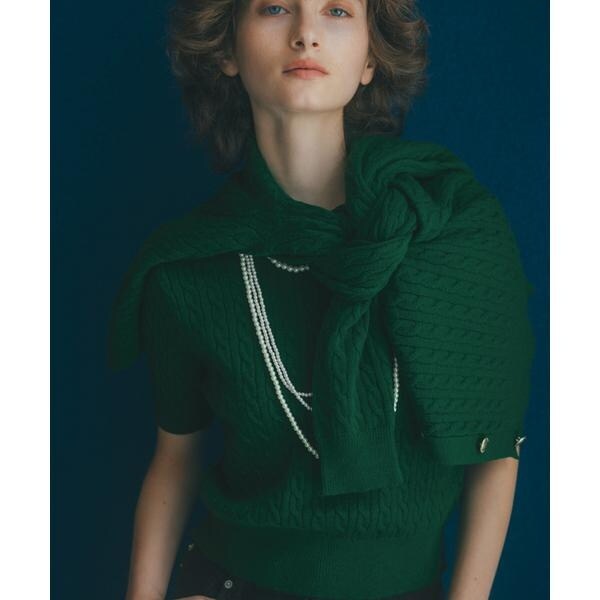 エヌ ナチュラルビューティーベーシック（N．Natural Beauty Basic*）/メタルボタンケーブルアンサンブル