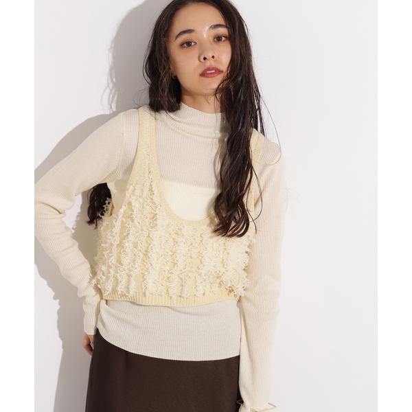 エヌ ナチュラルビューティーベーシック（N．Natural Beauty Basic*）/フリンジニットベストセット