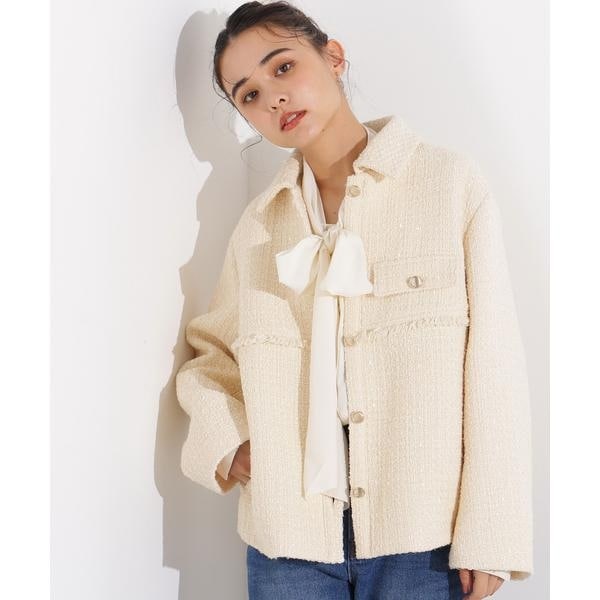 エヌ ナチュラルビューティーベーシック（N．Natural Beauty Basic*）/ツイード SETUP ブルゾン