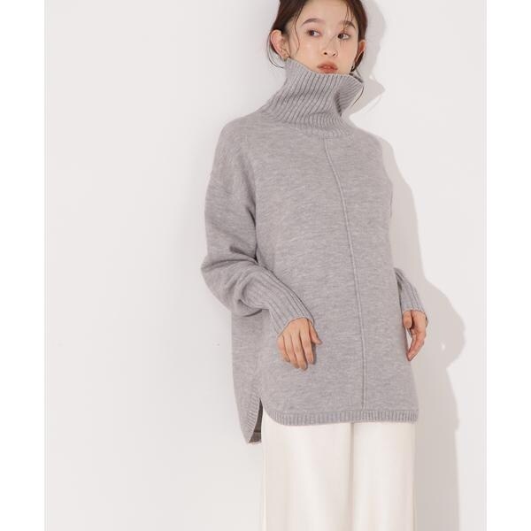 エヌ ナチュラルビューティーベーシック（N．Natural Beauty Basic*）/タートルネックオーバーニット
