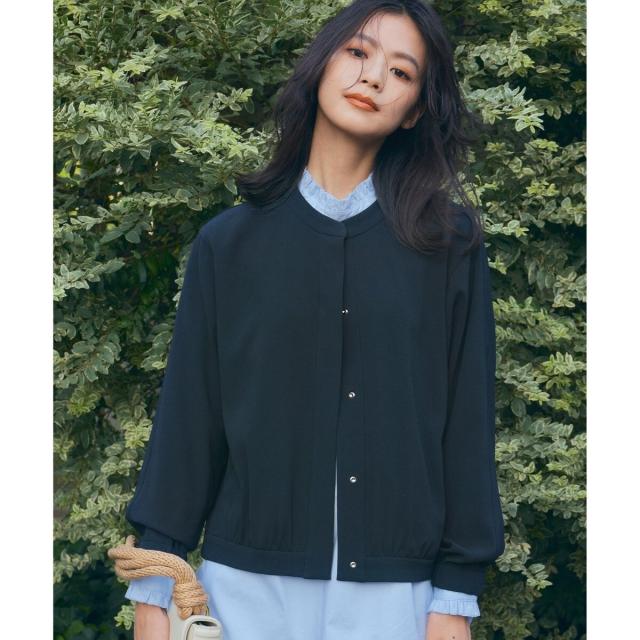 自由区（JIYU−KU）/【セットアップ対応・洗える】トリアセジョーゼット ブルゾン