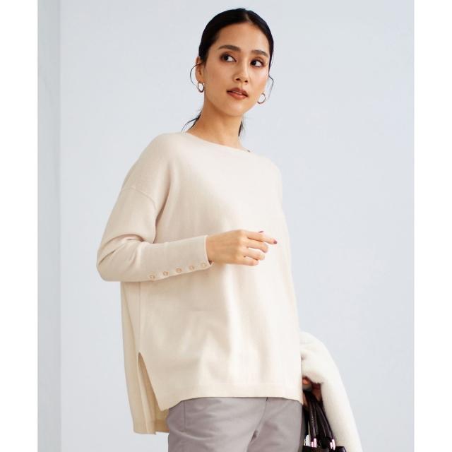 自由区（JIYU−KU）/【洗える】ソフトウールハイゲージポンチョ風 ニット