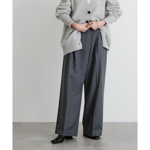 アーバンリサーチ（URBAN RESEARCH）/杢ウールアシメタックワイドパンツの通販はau PAY マーケット - Brand ...