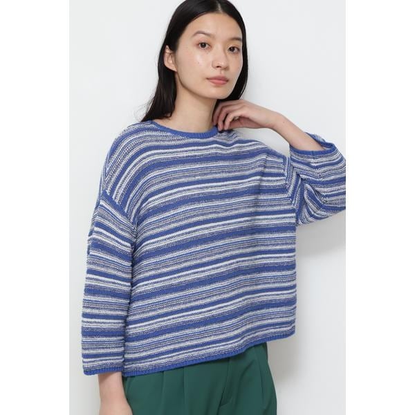 ヒューマンウーマン（HUMAN WOMAN）/◆ミックスヤーンボーダーニット