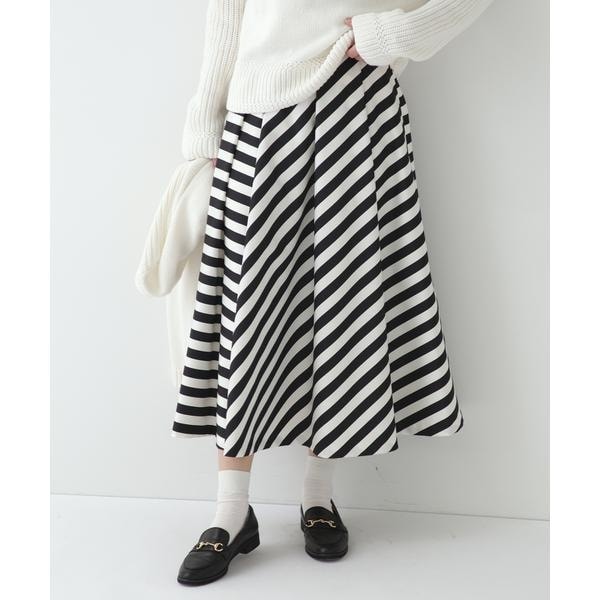 ヒューマンウーマン（HUMAN WOMAN）/ストライププリントスカート