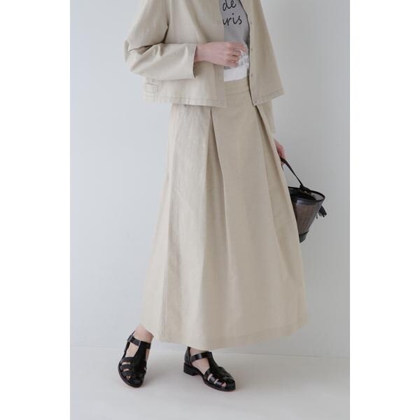 ヒューマンウーマン（human woman）/◆綿麻シャンブレースカート