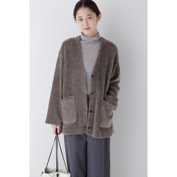 ヒューマンウーマン（human woman）/◆トイプー起毛Ｖネックカーディガン