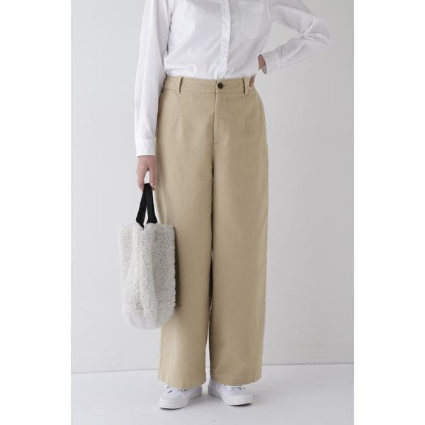 ヒューマンウーマン（human woman）/◆ストレッチエアリードットコードセミワイドバレルパンツ