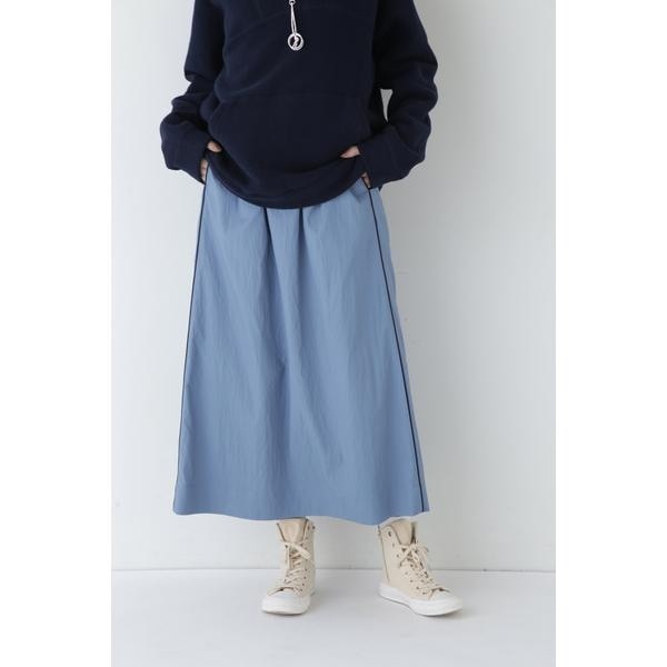 ヒューマンウーマン（human woman）/◆マットツイル脇配色ラインスカート