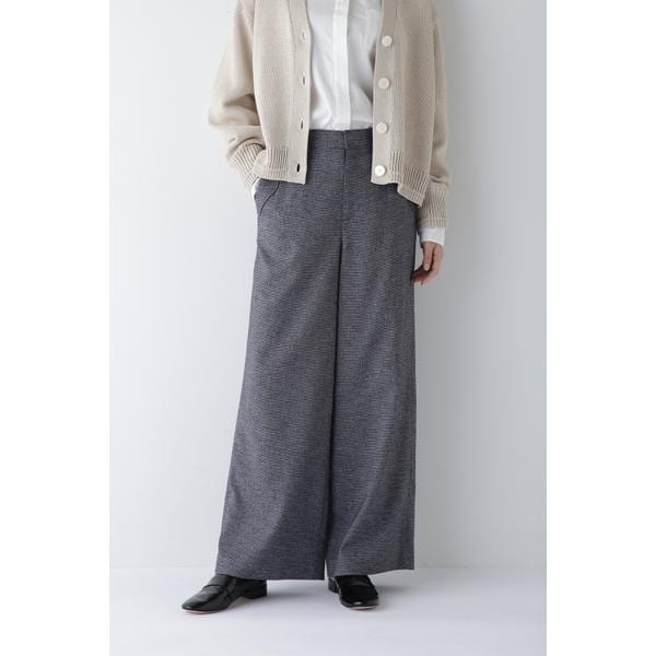 ヒューマンウーマン（human woman）/◆リングミックスツィードセミワイドパンツ