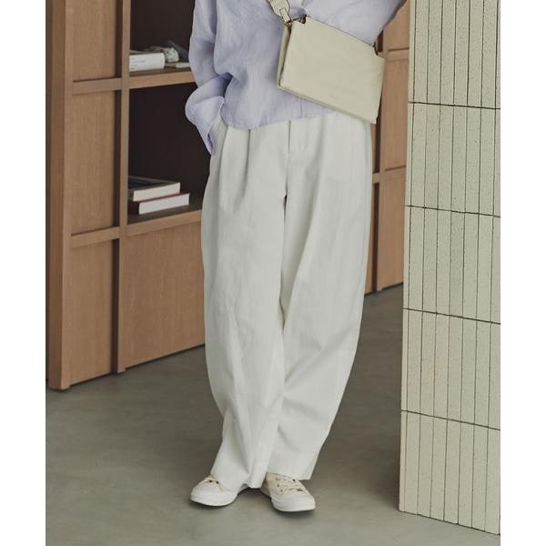 ヒューマンウーマン（human woman）/◆コットン麻カツラギタックパンツ