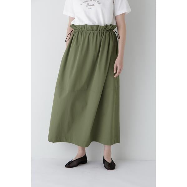 ヒューマンウーマン（human woman）/◆【撥水・接触冷感】ナイロンストレッチギャザースカート