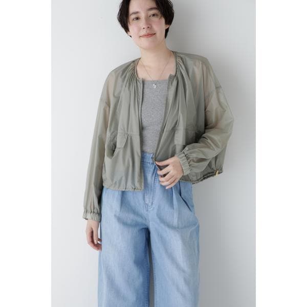 ヒューマンウーマン（human woman）/◆【撥水】ライトタフタブルゾン