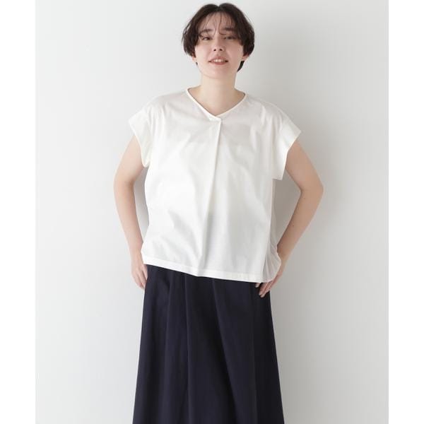 ヒューマンウーマン（human woman）/◆【接触冷感】プリーツドッキングカットソープルオーバー