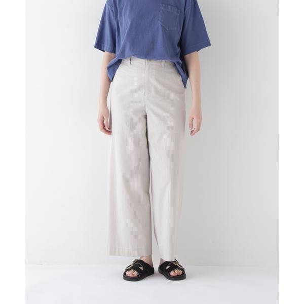 ヒューマンウーマン（human woman）/◆シアサッカーストライプセミワイドパンツ