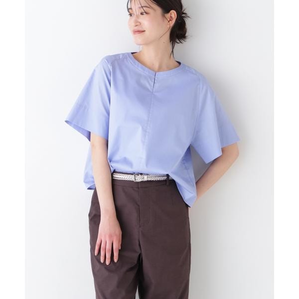 ヒューマンウーマン（human woman）/◆ボックスシルエットキーネックブラウス