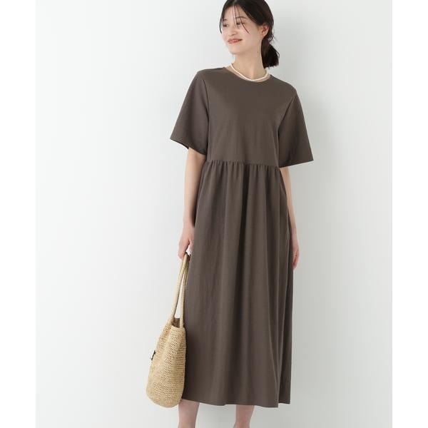 ヒューマンウーマン（human woman）/◆ＲＮスムースギャザーＡラインワンピース