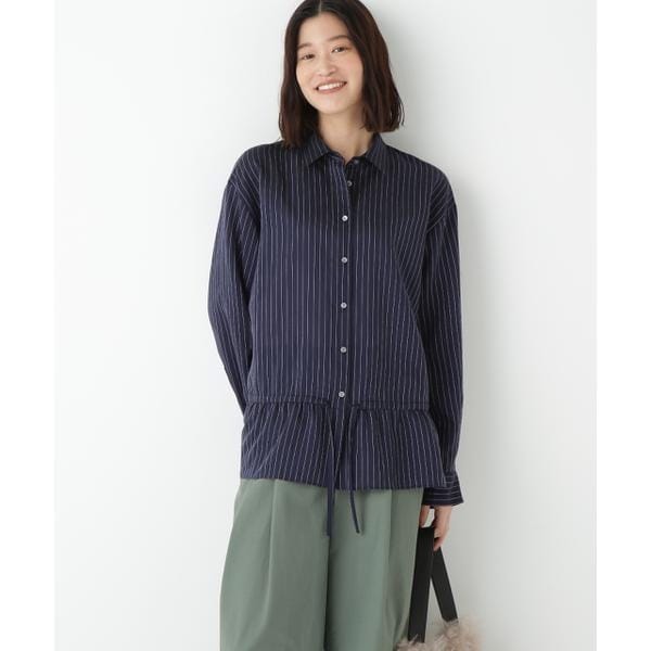 ヒューマンウーマン（human woman）/◆シアストライプブラウス