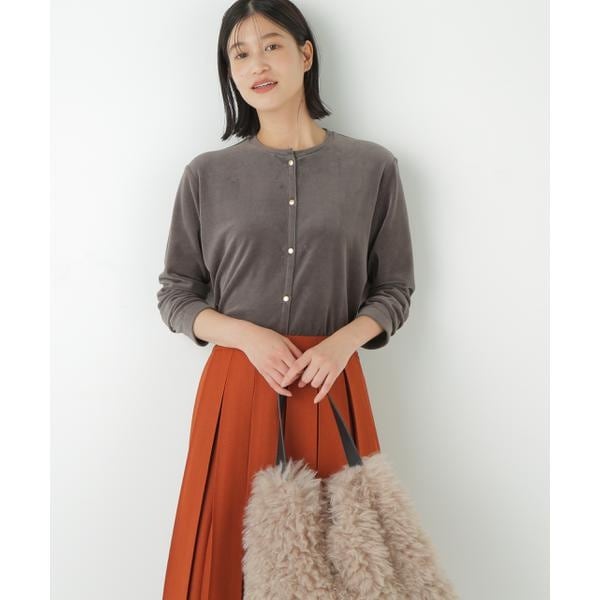 ヒューマンウーマン（human woman）/◆ＴＣコンパクトベロアカーディガン