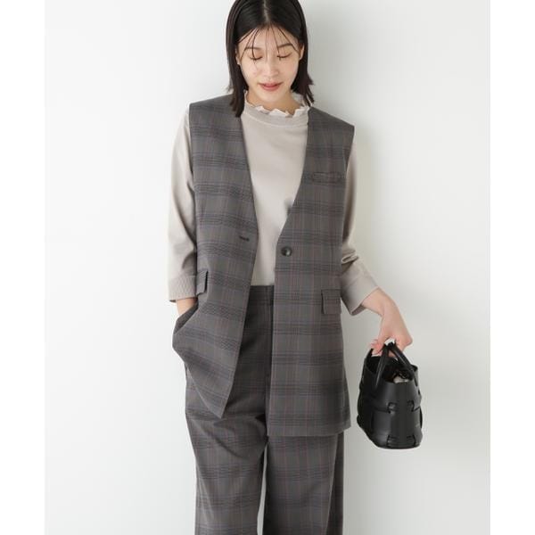 ヒューマンウーマン（human woman）/◆強撚シャークスキンノーカラージレ