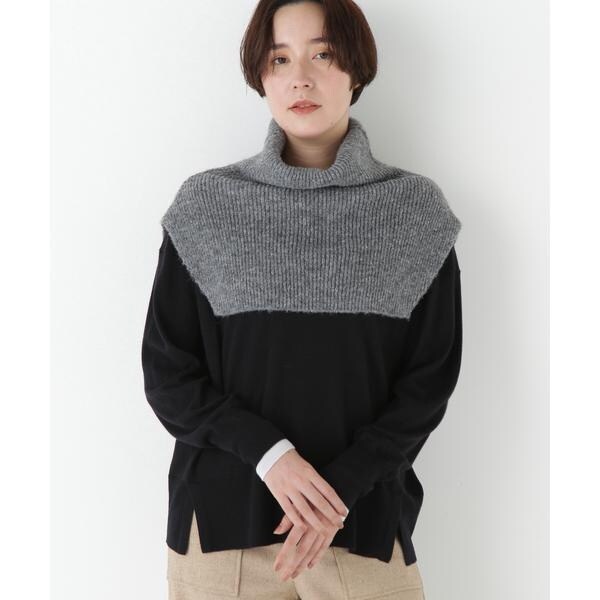 ヒューマンウーマン（human woman）/◆スリットハイネックショートベスト