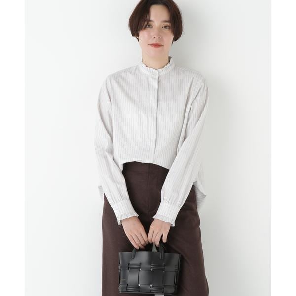 ヒューマンウーマン（human woman）/◆スタンドフリルブラウス