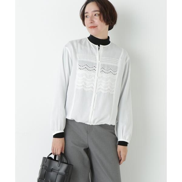 ヒューマンウーマン（human woman）/レイヤーレースブラウス