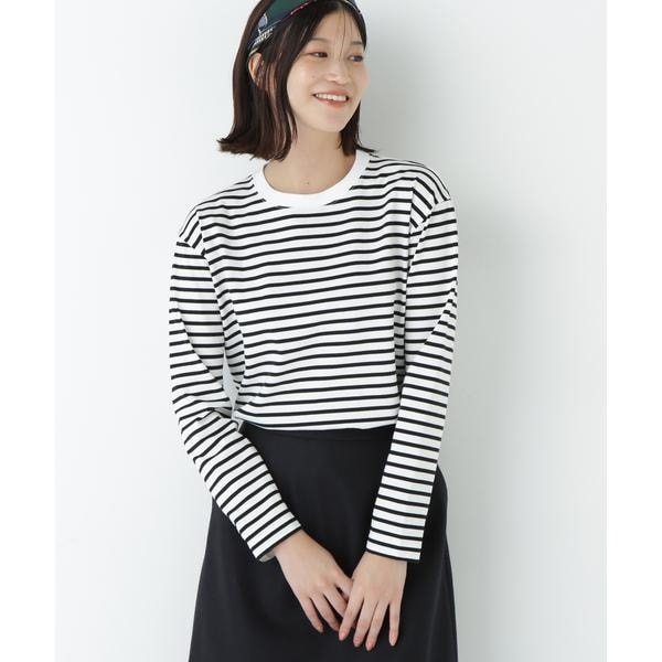 ヒューマンウーマン（human woman）/ボーダーロングスリーブＴシャツ
